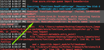 Noisy Error Messages Make It Difficult To Find True Error · Issue #1090 · Azure/Azure-Functions ...