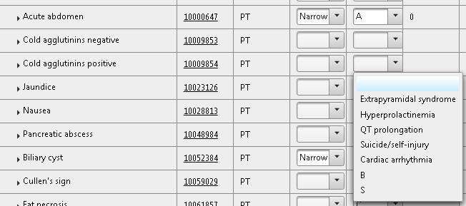 Scope and Category drop-down/data and Weight data in UI and Reports. · Issue #539 · DBMS ...