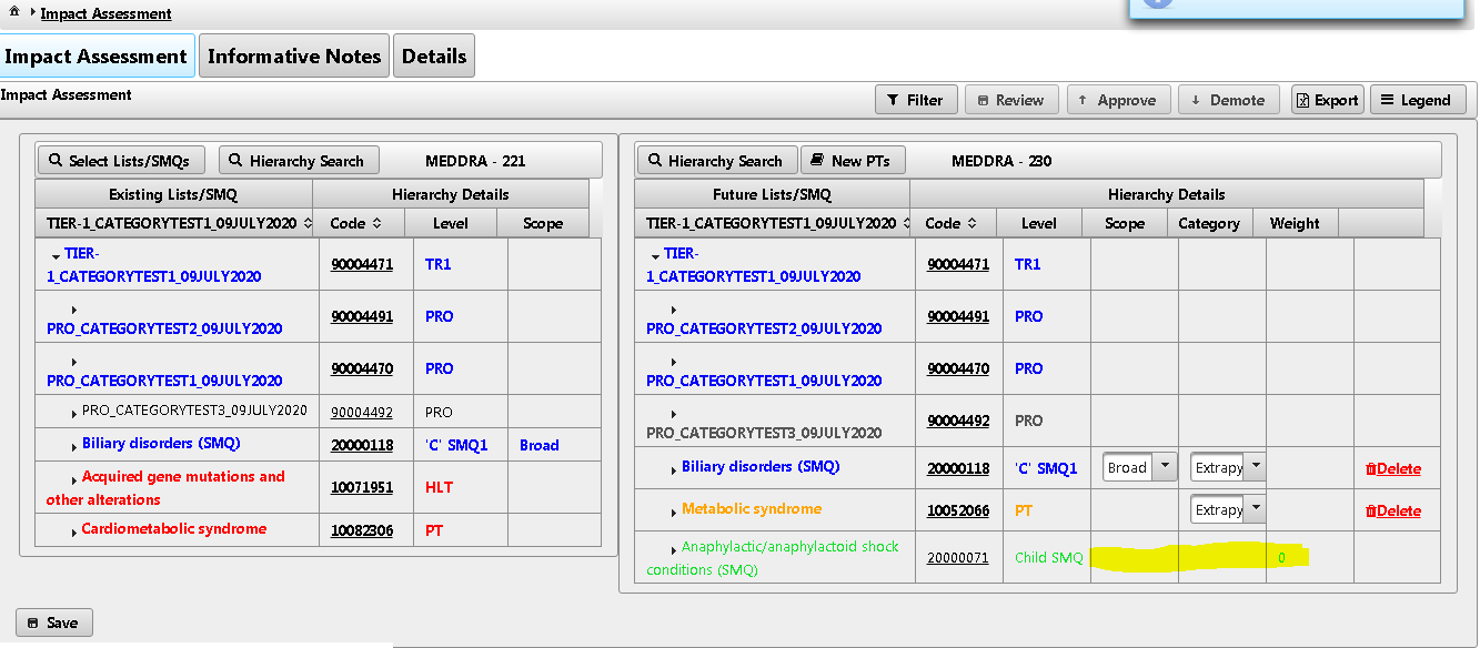 IA - Relations: When adding a Child SMQ from SMQ hierarchy, the ...
