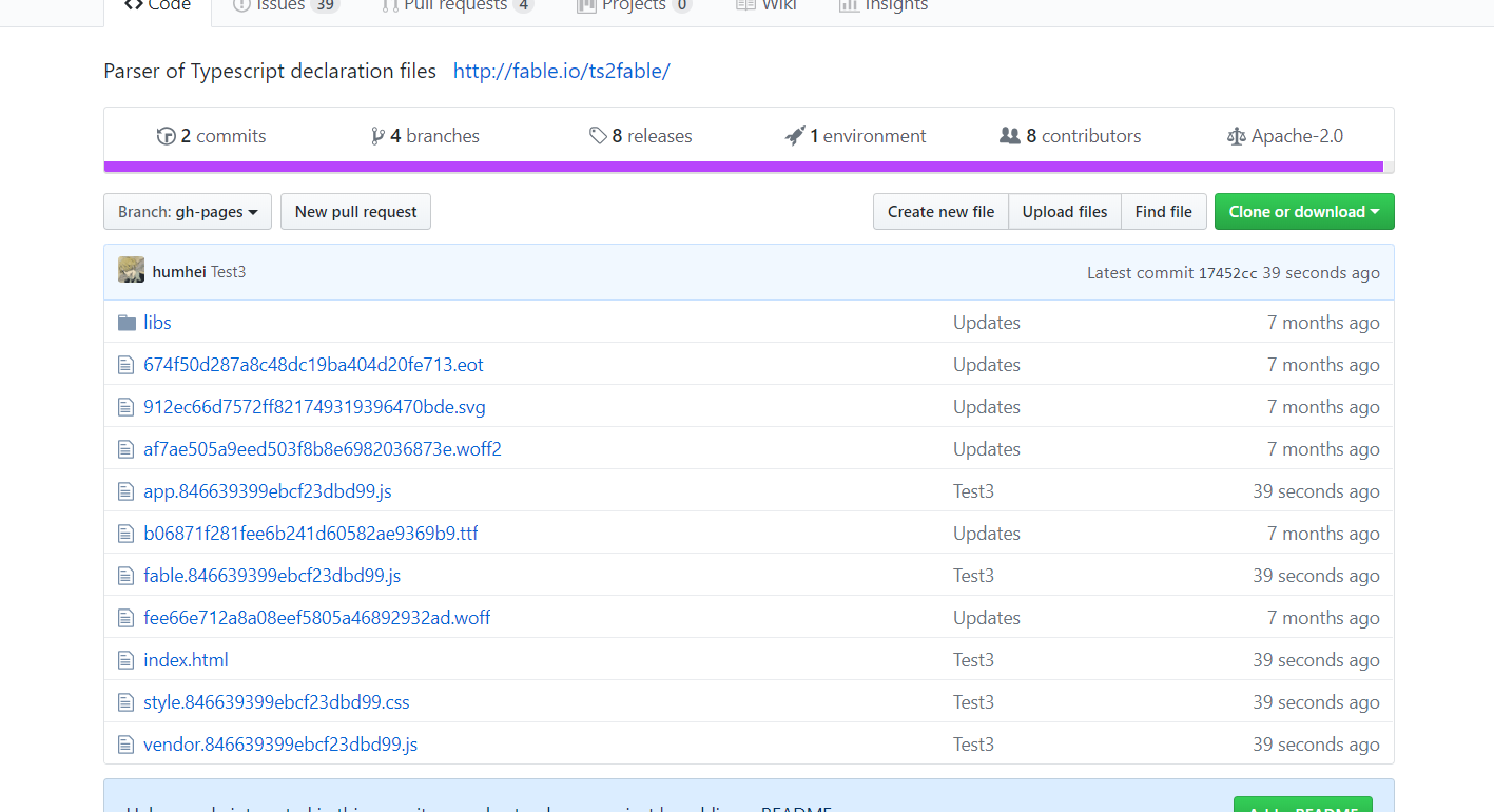 Update ts2fable online version automaticlly when commit is merged · Issue #285 · fable-compiler ...