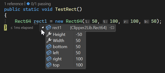 Rect64 and RectClipLines Misbehaving · Issue #410 · AngusJohnson/Clipper2 · GitHub