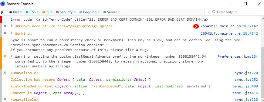 Synced At Invalid Date Is Wrongly Displayed When Logging In The Sync Account · Issue 323