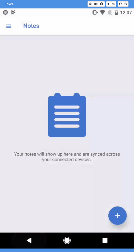 "Notes Synced" snackbar without text is wrongly displayed after ...
