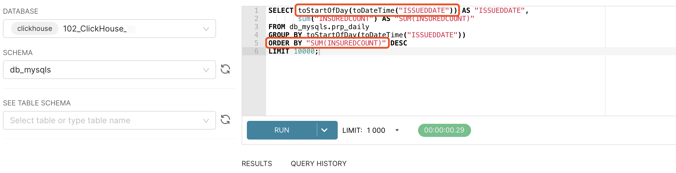 Clickhouse SQL syntax error in group by time_grain_expressions · Issue ...