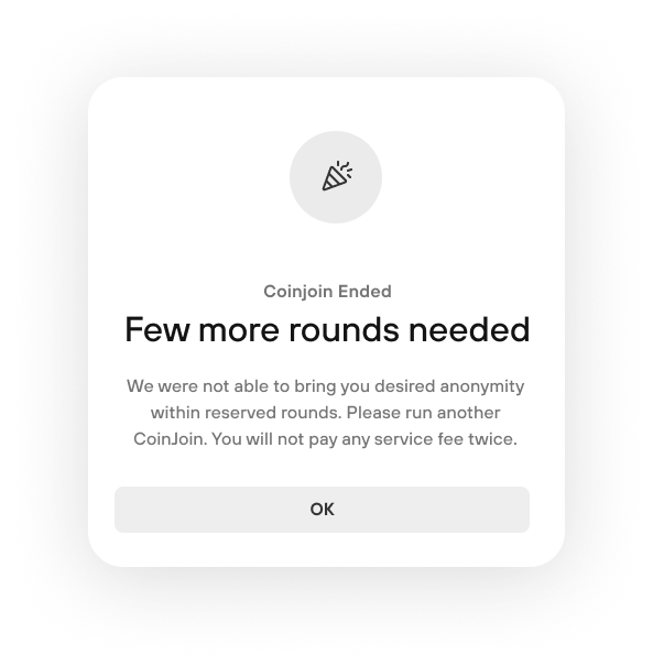 Improve Coinjoin Success Modals · Issue 7001 · Trezortrezor Suite · Github