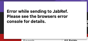 JabRef Chrome / Edge Extension NOT Working! Error while sending to JabRef. · Issue #304 · JabRef ...