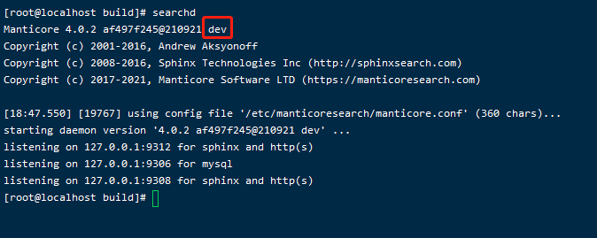 成功在arm机器上安装 · Issue #638 · manticoresoftware/manticoresearch · GitHub