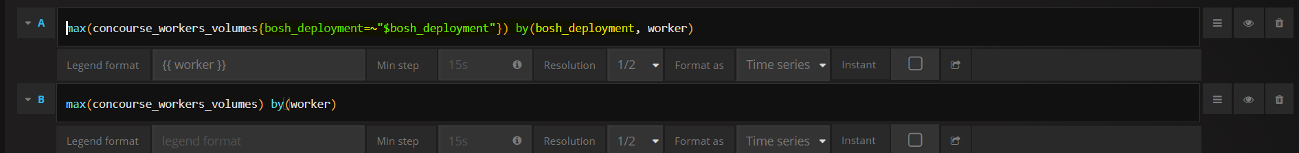 Bug: Grafana dashboard issue - deployment name from concourse is missing · Issue #2124 ...