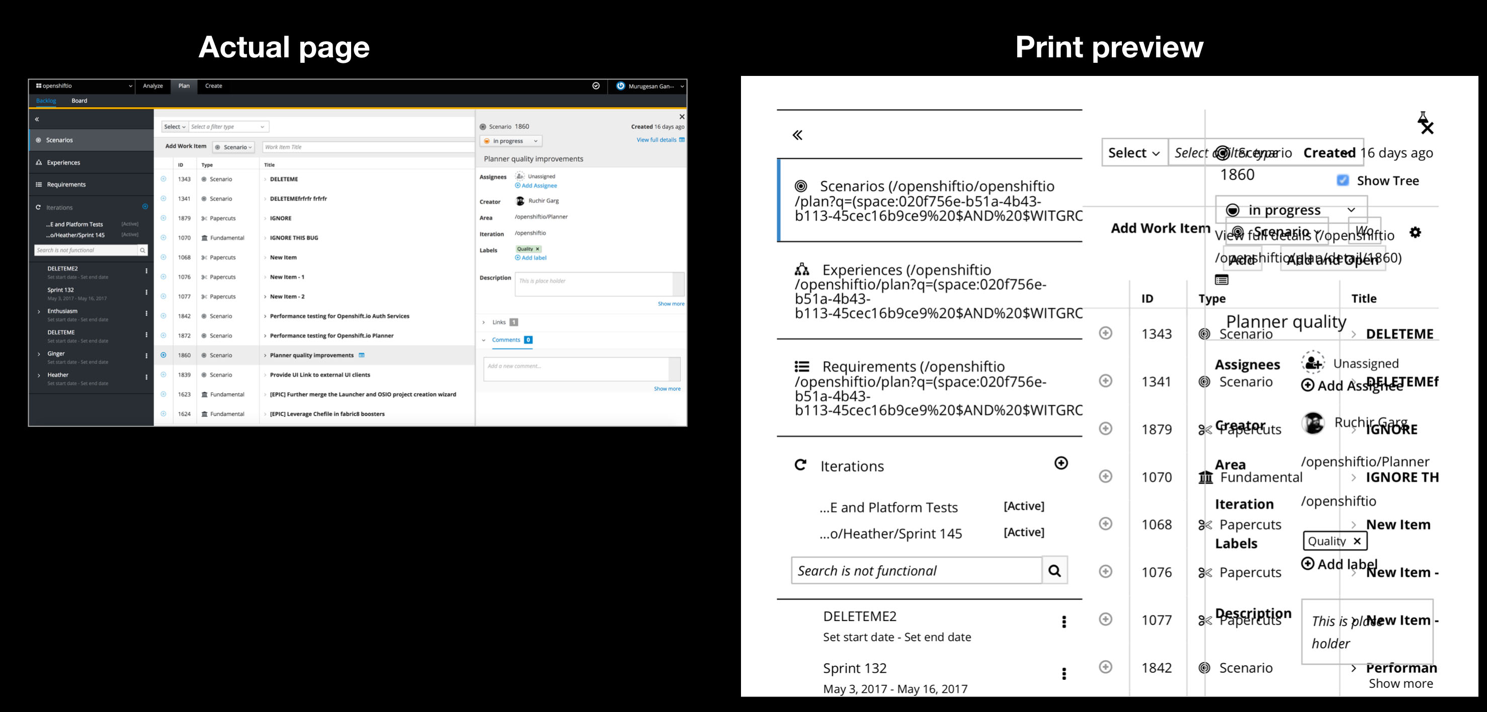 Print format for new Analytic reports is not usable · Issue #2153 · openshiftio/openshift.io ...