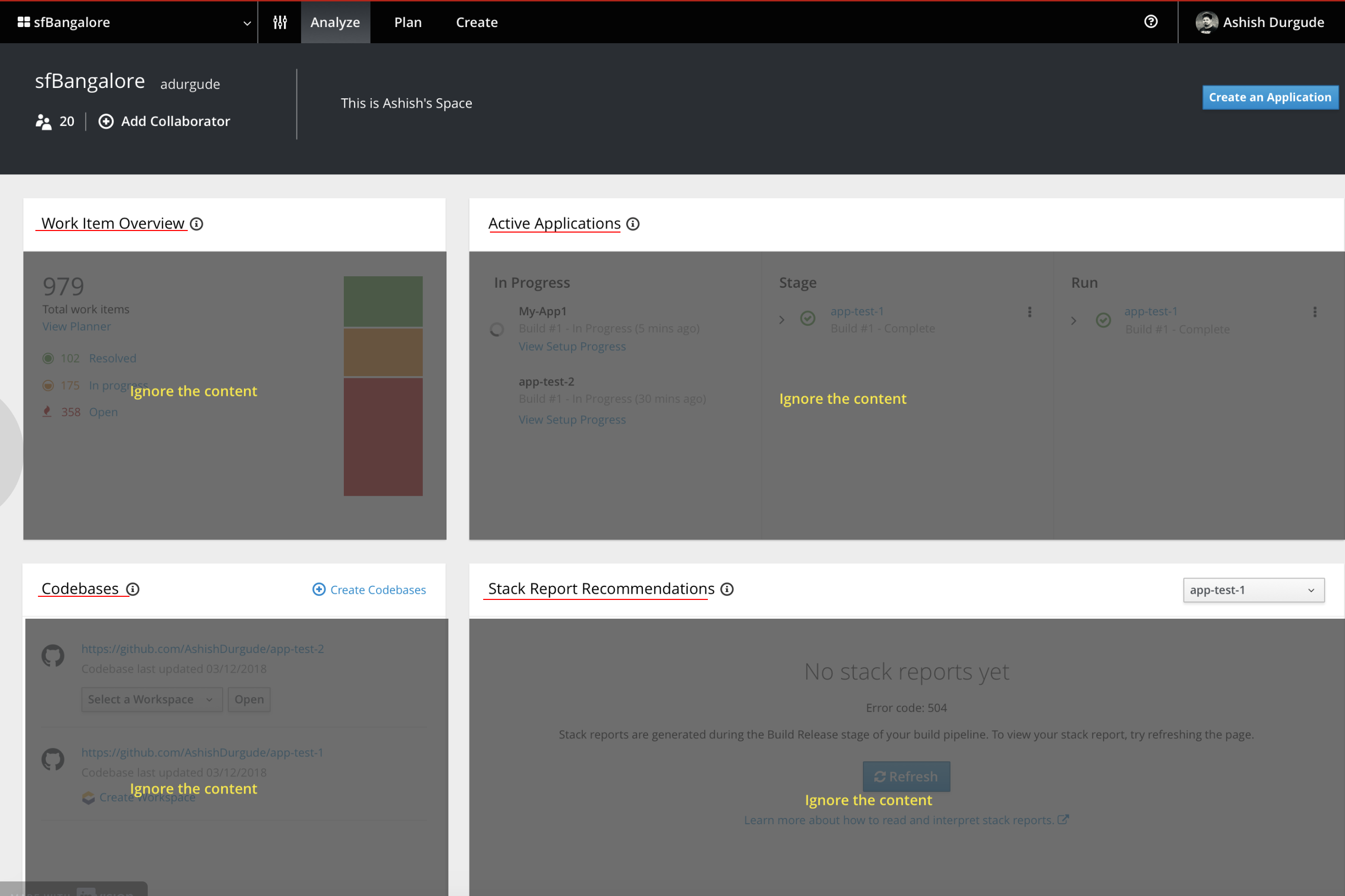 Analyze Dashboard : Address issues with filled dashboard widgets · Issue #4196 · openshiftio ...