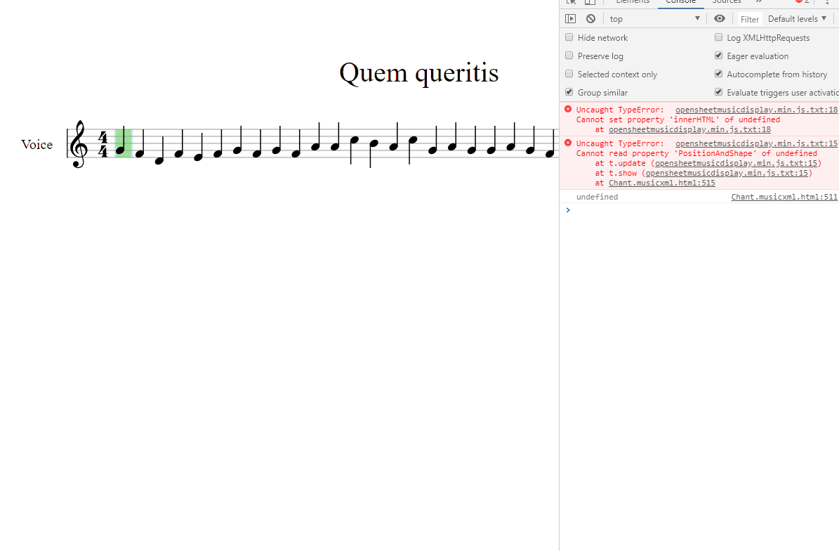 cursor not moving? · Issue #694 · opensheetmusicdisplay/opensheetmusicdisplay · GitHub
