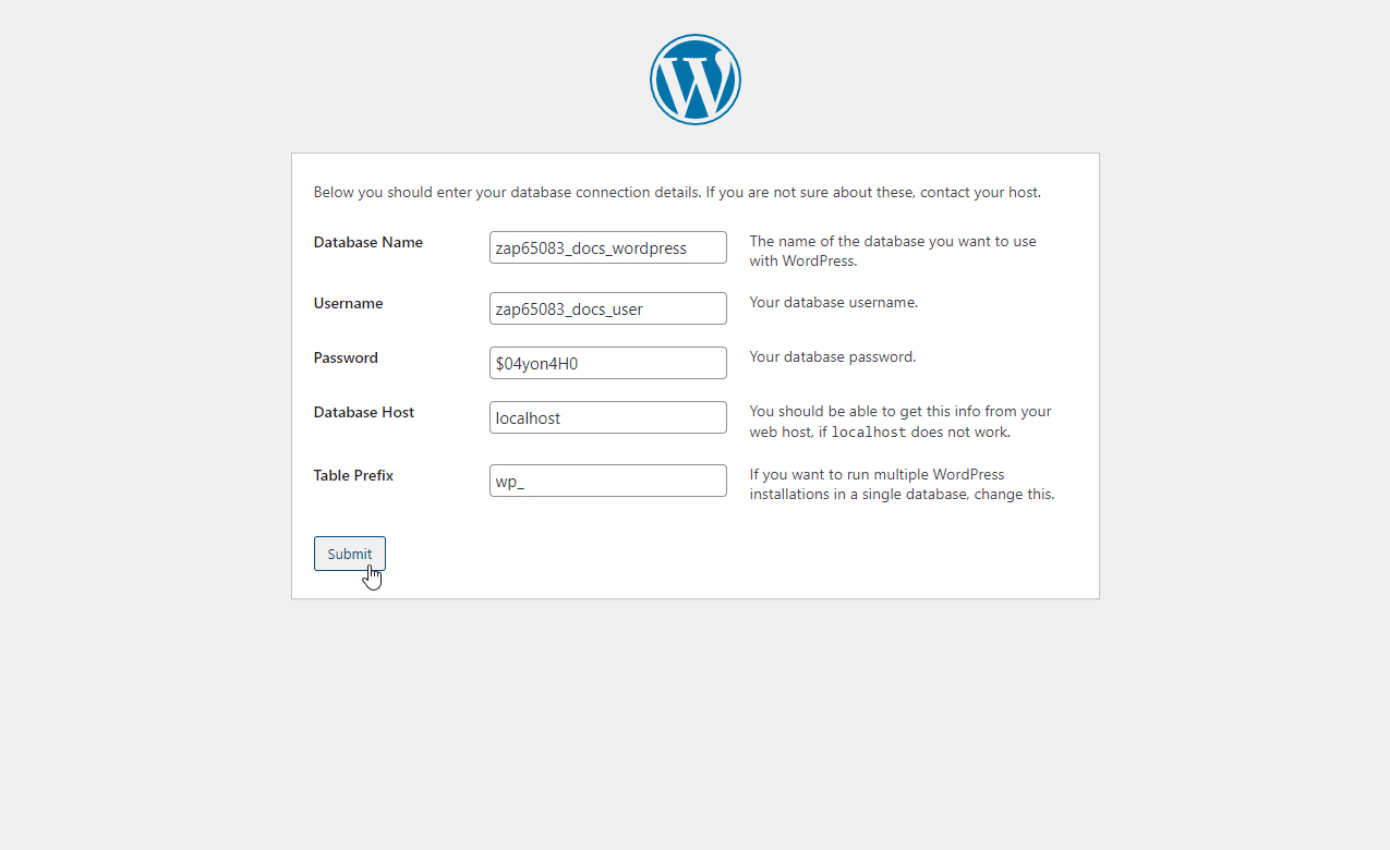 Webspace: Install WordPress | ZAP-Hosting Docs