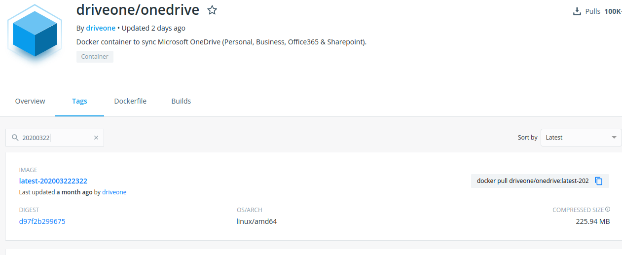 docker hub tagging format · Issue #900 · abraunegg/onedrive · GitHub