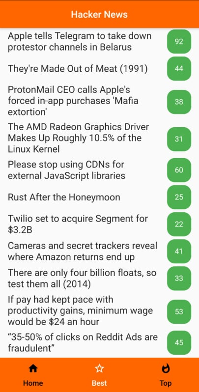 Github Yoshixcrdhackernewsapp Hack News Is A Technology News Application That Was Created