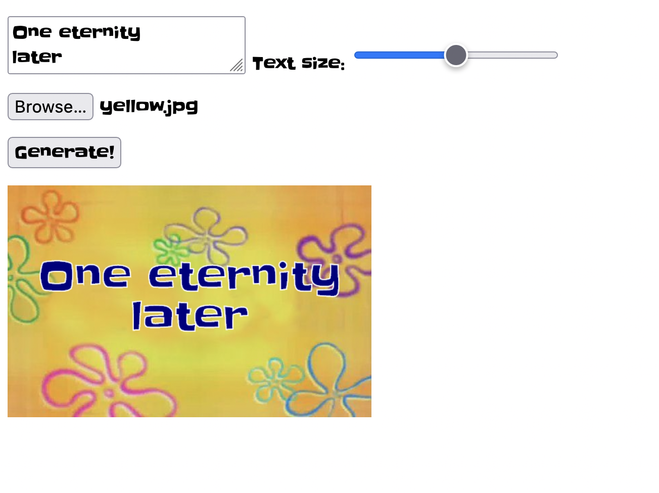 GitHub - laurenball/spongebob_time: For when you cannot adequately ...