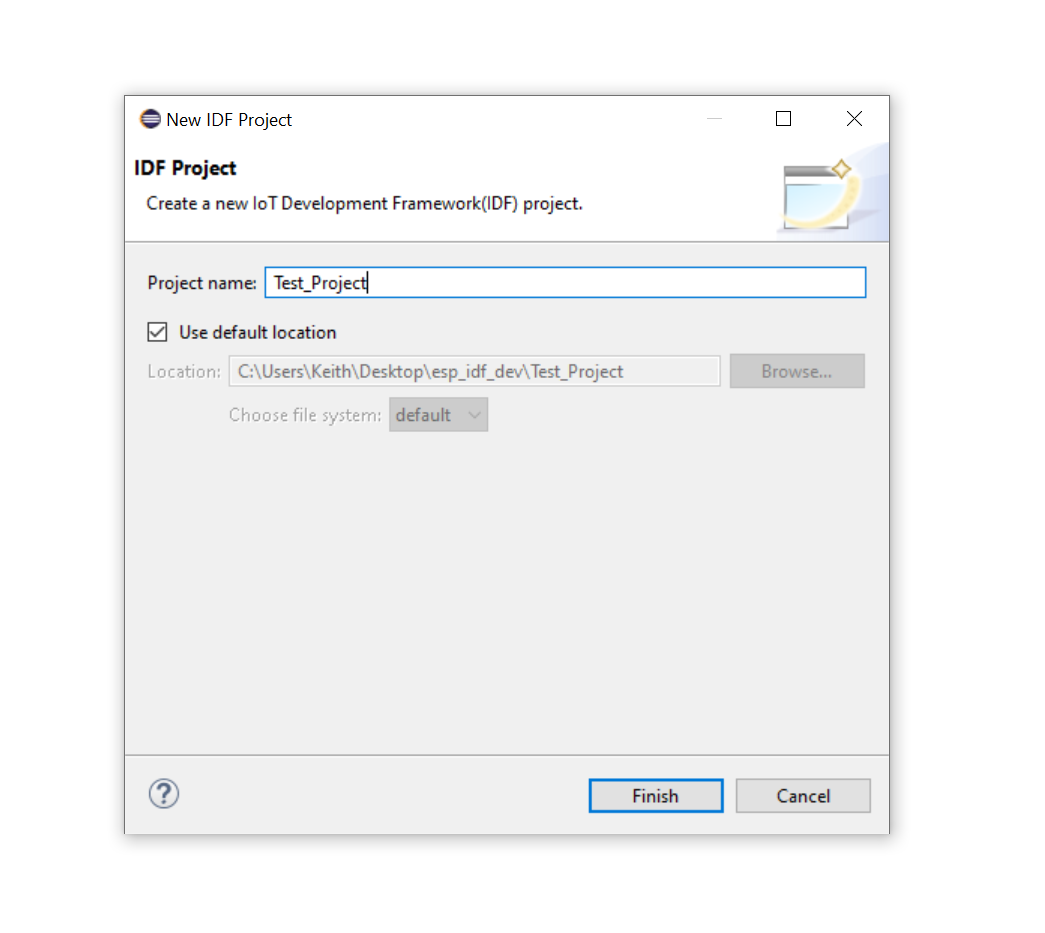 No Longer Able To Create A Project From Template Iep 202 · Issue 97 · Espressifidf