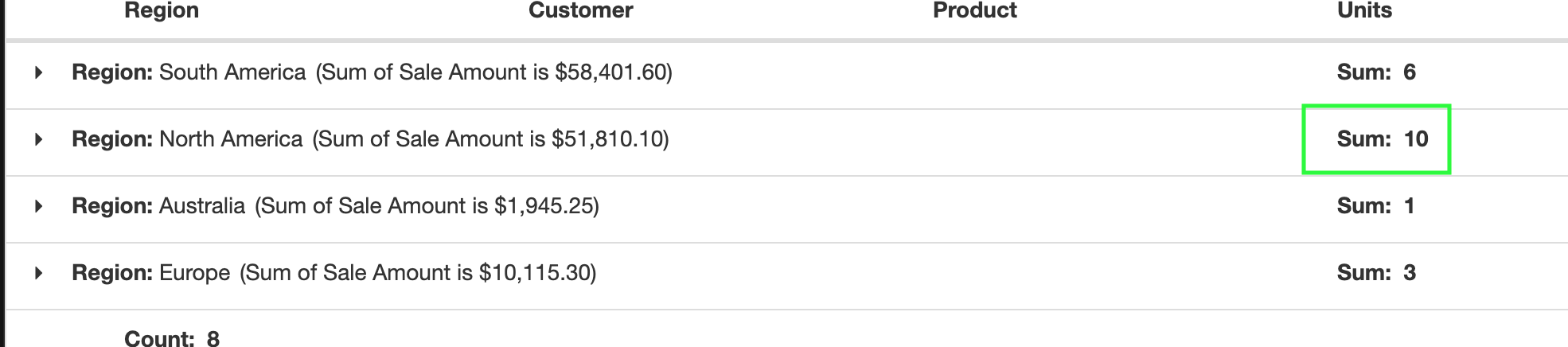 Multi Level Group Summaries Are Incorrect When Showingroupfooter Is False · Issue 2811