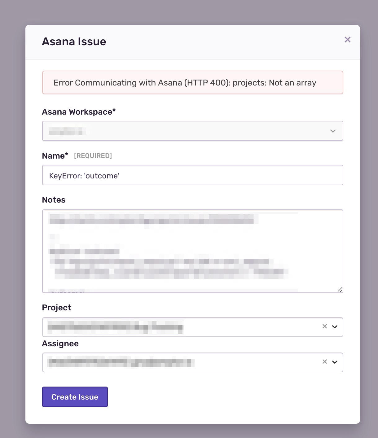 Asana Integration Broken · Issue #8874 · getsentry/sentry · GitHub