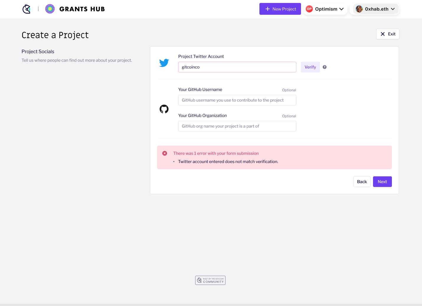 verification: handling for use case when user enters no socials or partial socials · Issue #404 ...