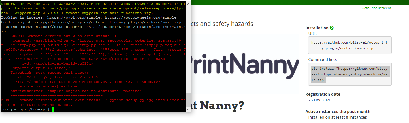 Fail with a clean error on Python 2 (OctoPi 0.17.0 compatibility ...