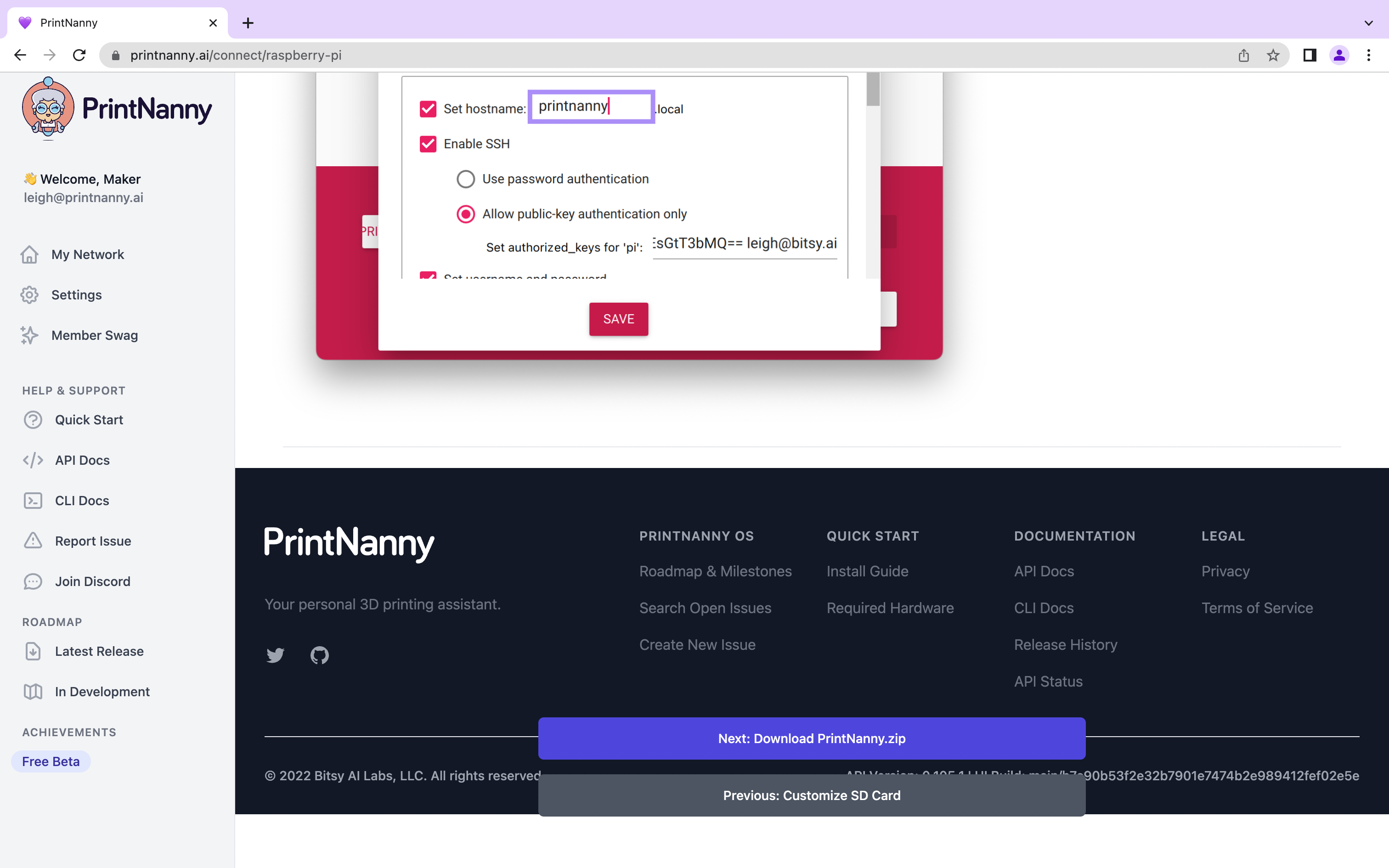 Footer nav does not reflow correctly · Issue #83 · bitsy-ai/printnanny-os · GitHub