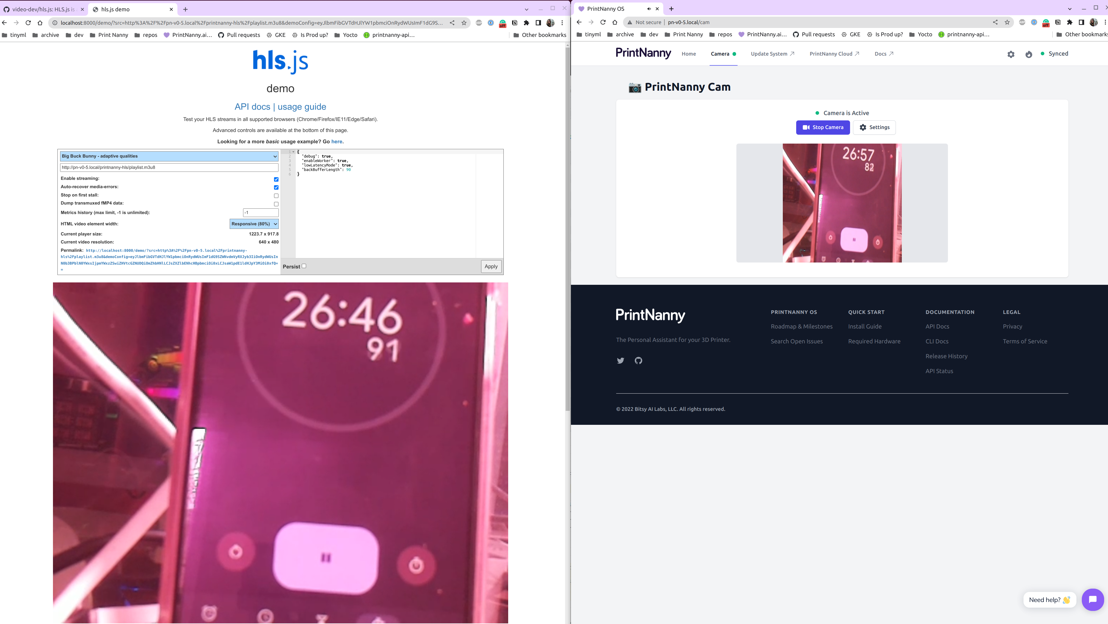 OctoPrint hls camera stream is laggy/choppy · Issue #189 · bitsy-ai/printnanny-os · GitHub