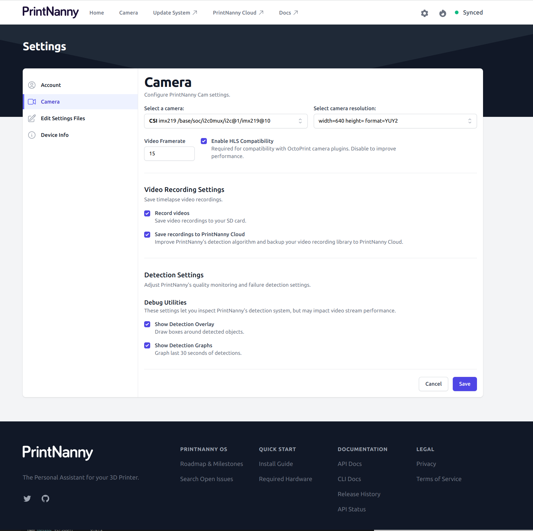 PrintNanny Vision: backup video recordings to PrintNanny Cloud · Issue #198 · bitsy-ai ...
