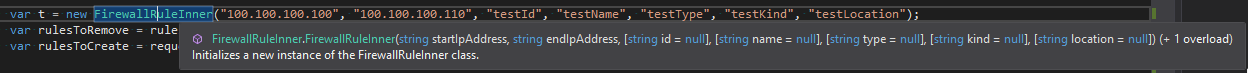 [BUG]FirewallRuleInner object instantiation fails to map properties. · Issue #1181 · Azure/azure ...