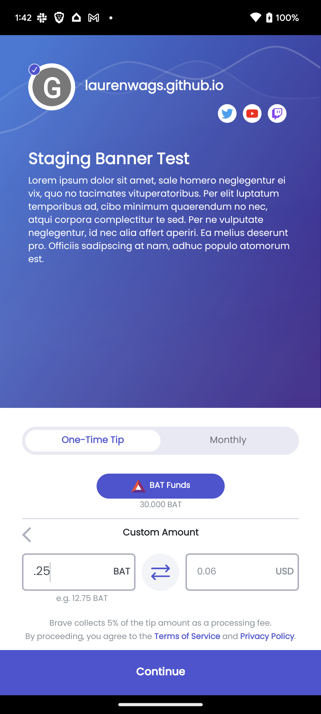 Decimal value is not shown in the `Monthly Tip` dropdown in the BR panel · Issue #26833 · brave ...