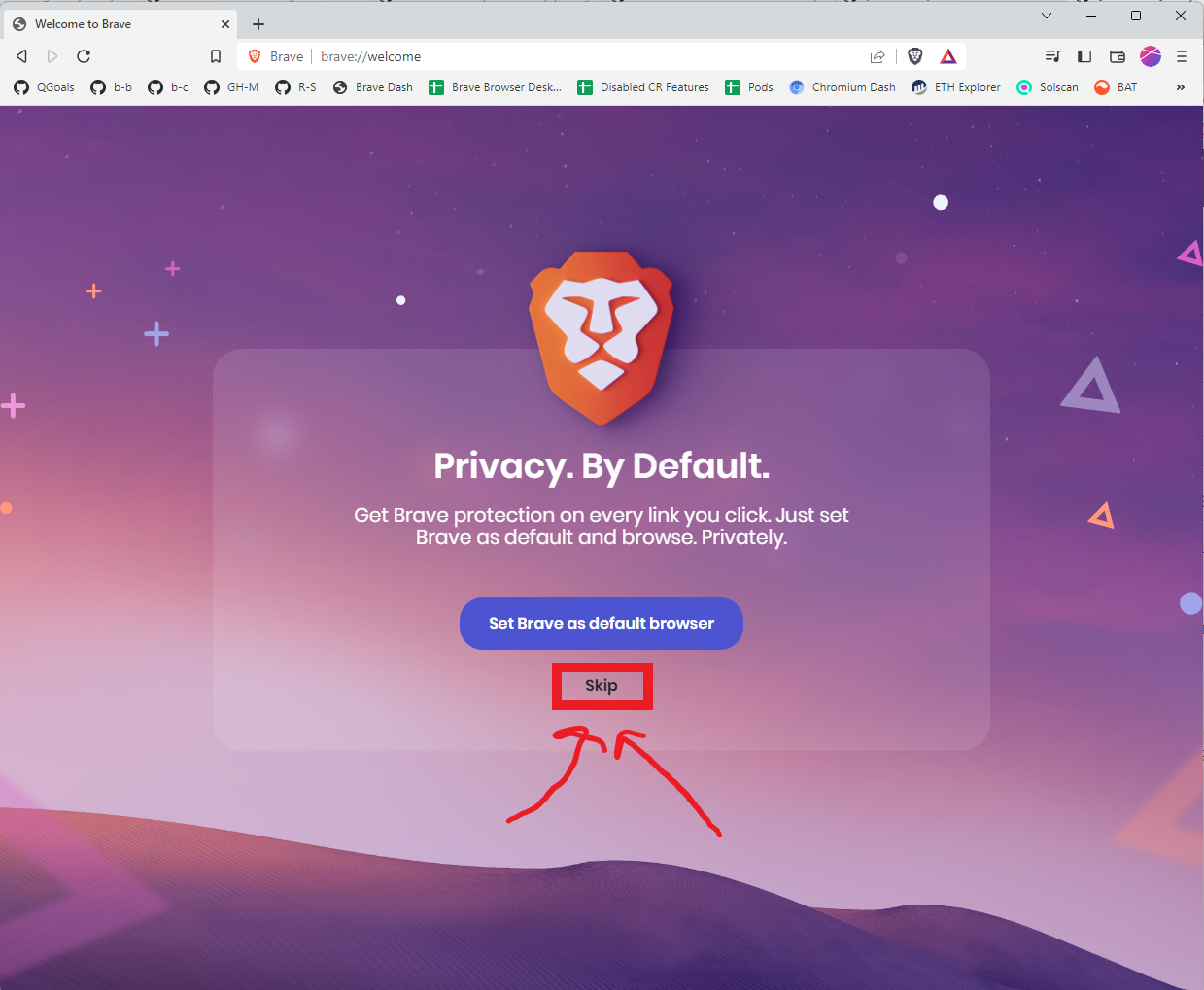 improve the colour scheme of the `Skip` text/button under onboarding v2 ...