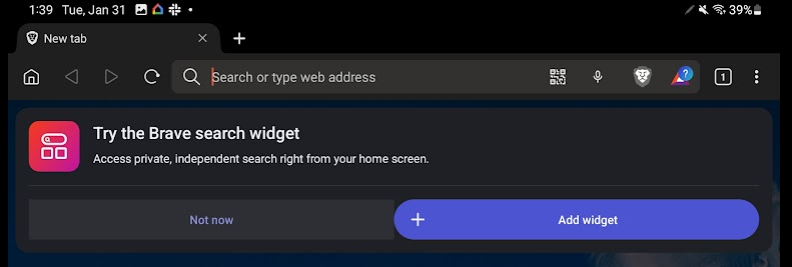`Not now` button under `widget` onboarding appears in a button that's ...