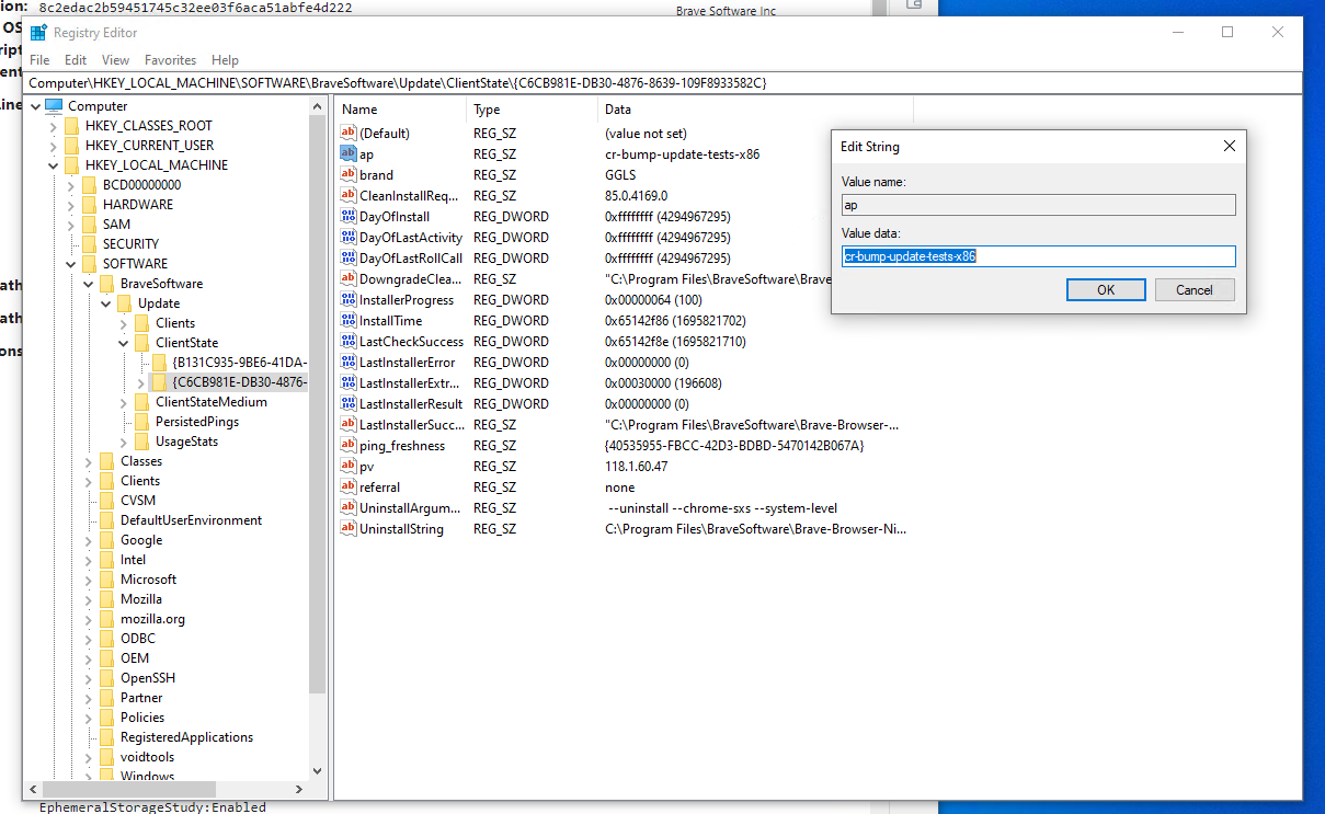 Upgrade from C117 -> C118 on Win x64 via 1.60.x - Nightly (Checking ...