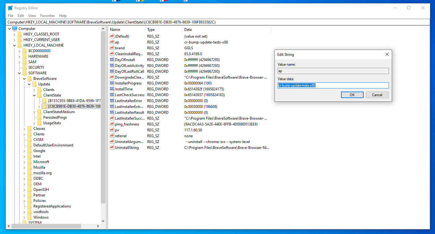 Upgrade from C117 -> C118 on Win x64 via 1.60.x - Nightly (Checking ...