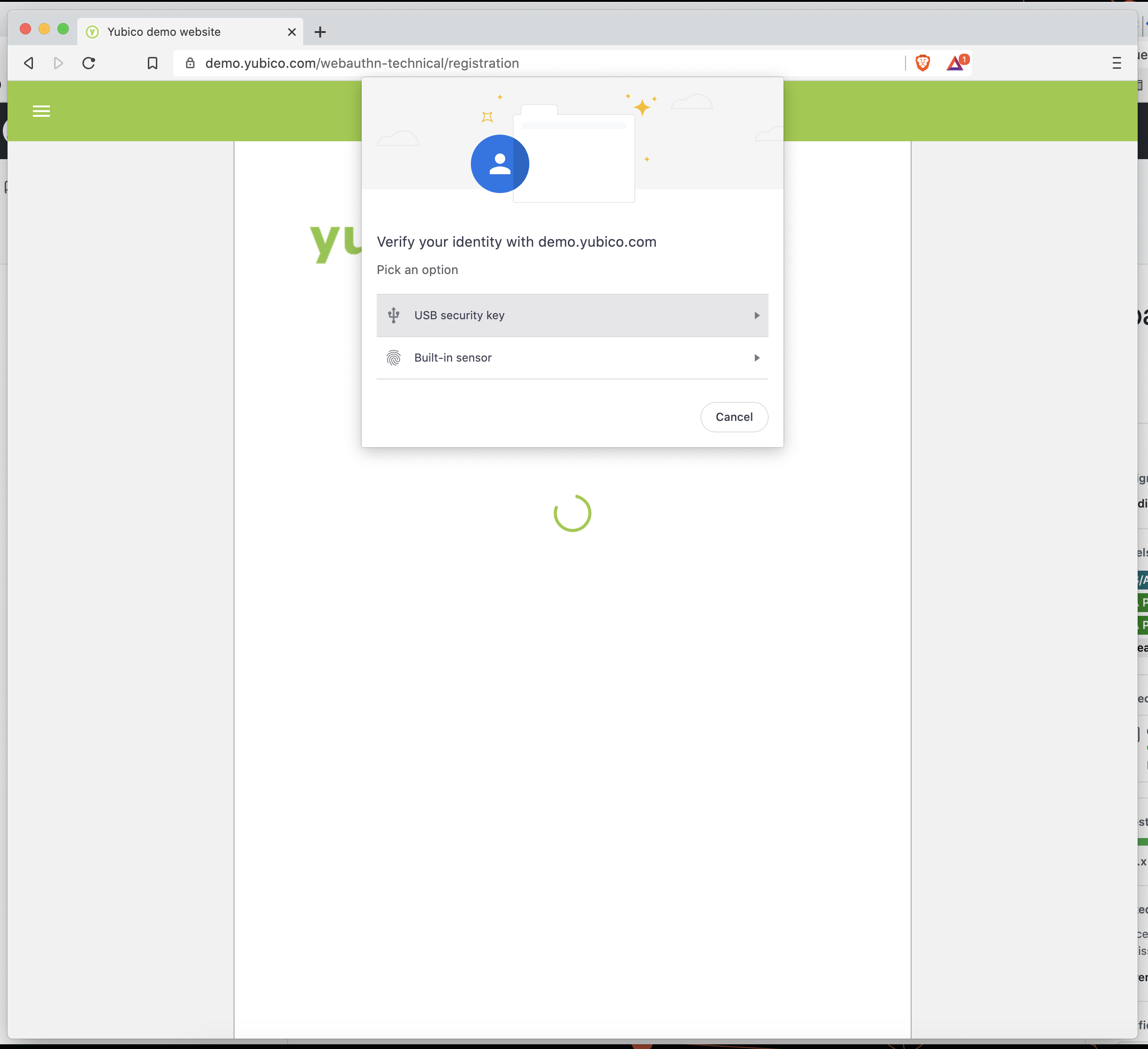 Fingerprint Webauthn Doesnt Work · Issue 11716 · Bravebrave Browser · Github 