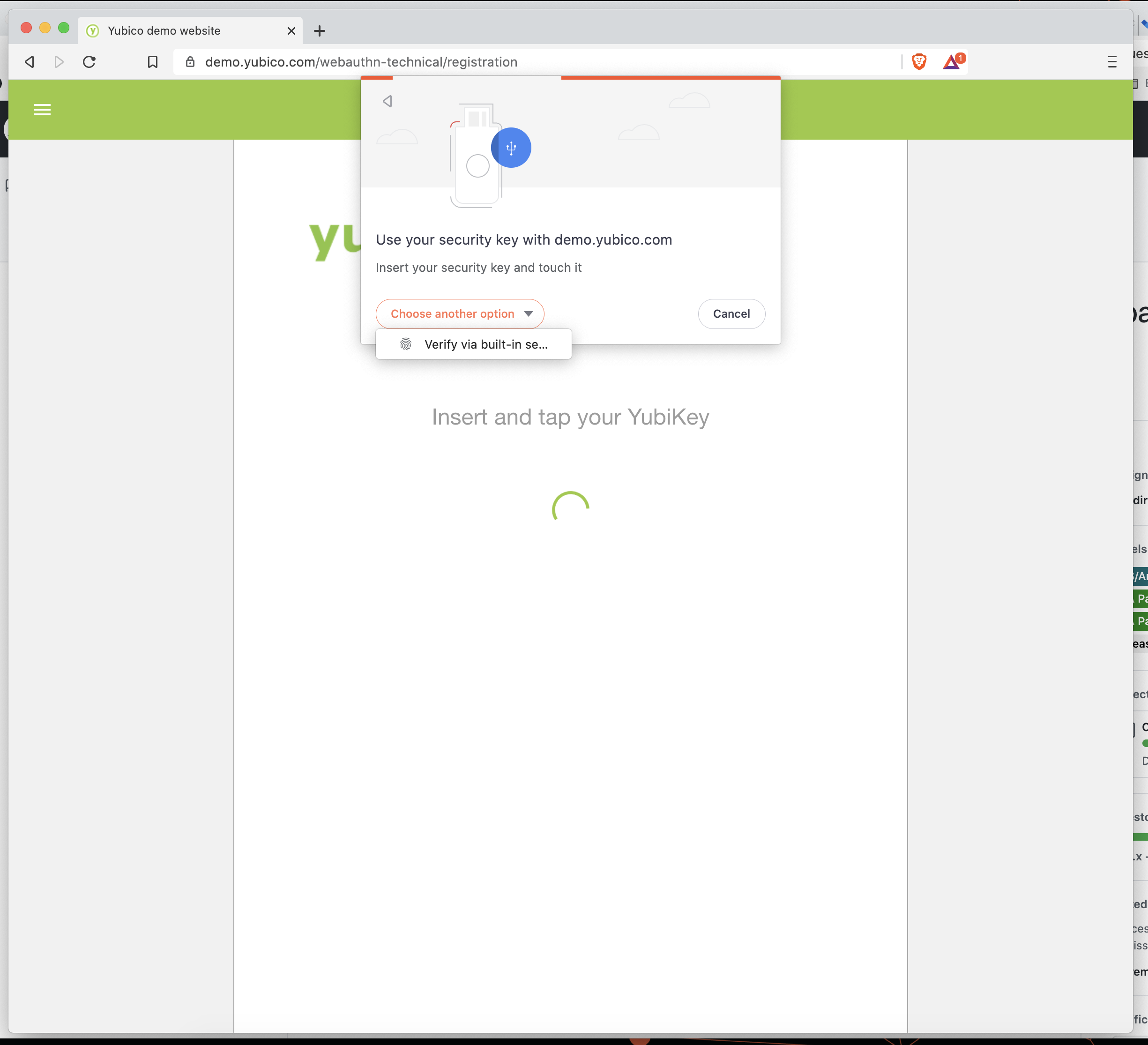 Fingerprint Webauthn Doesnt Work · Issue 11716 · Bravebrave Browser · Github