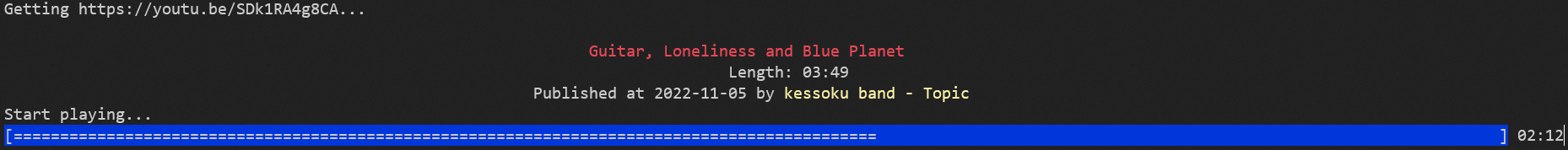 GitHub - SiriusKoan/youtube-cli: Simple youtube player in cli
