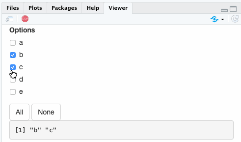 updateCheckboxGroupInput inconsistency · Issue #831 · rstudio/shiny · GitHub