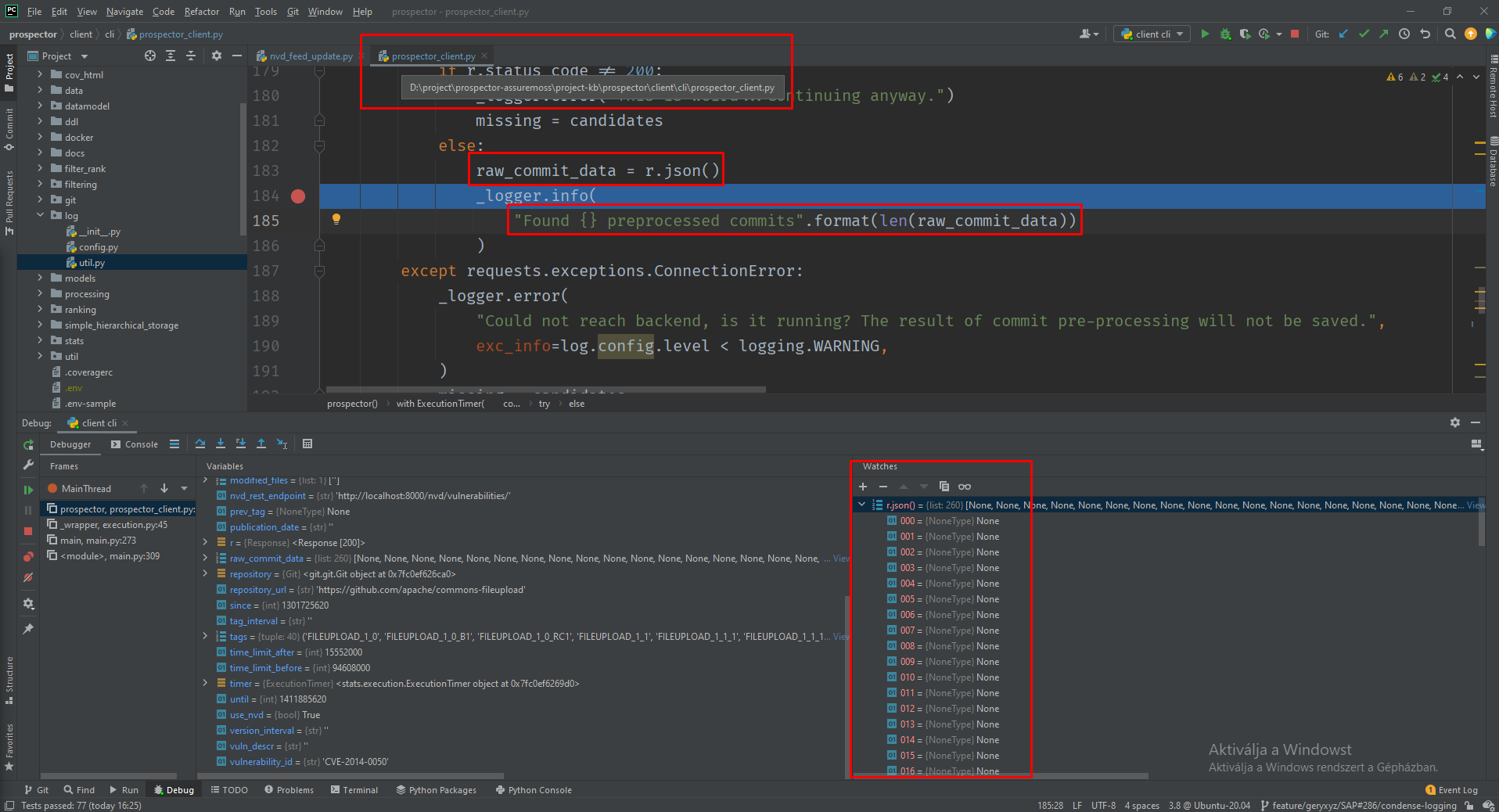 if the backend only return a list of Nones, it is still reported as preprocessed commit · Issue ...