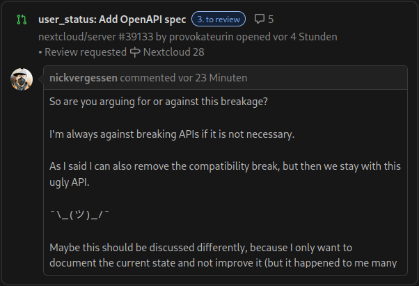 Markdown In Issue Comment Not Rendered · Issue 81 · Nextcloud Integration Github · Github