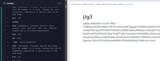Descripción De Resultados Monkey cypress - tpambor/MISW4103-Ghost ...