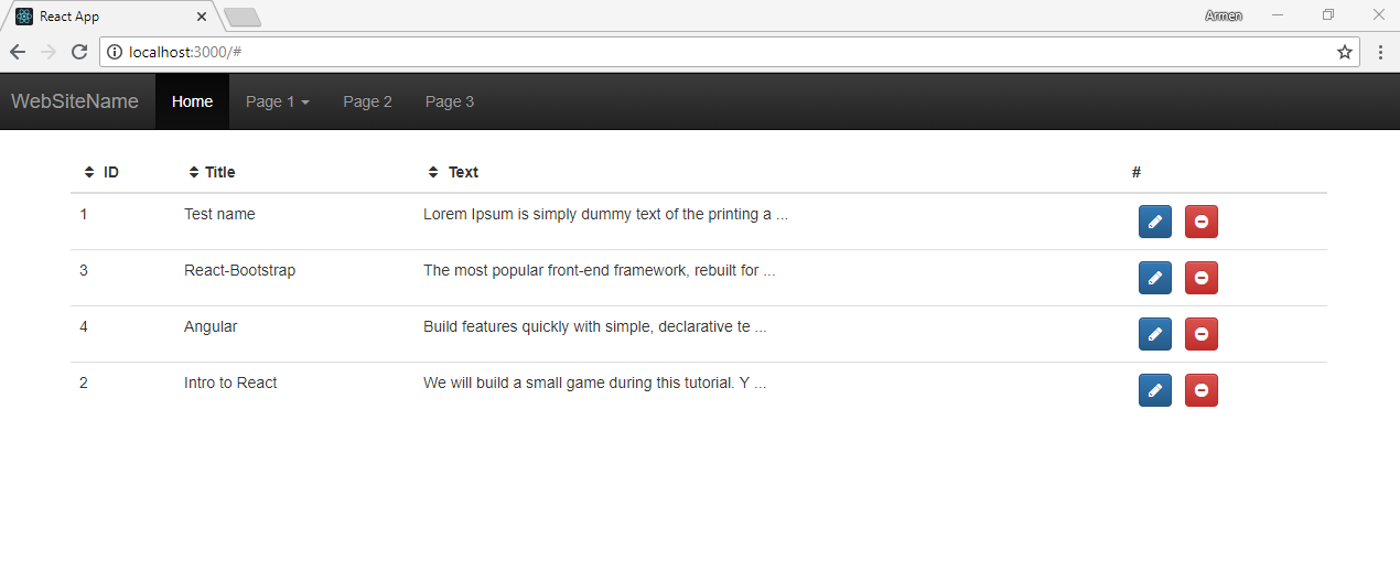 GitHub - armenstepanyan/react-crud: CRUD application based on react js