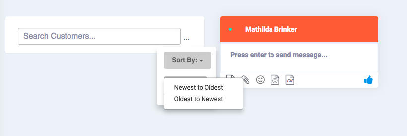 UI for search bar, filters and sorting · Issue #739 · Cloudkibo ...