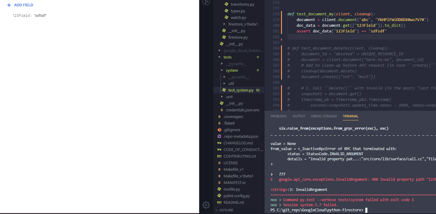 Firestore: allow field paths to start with a number · Issue #10 · googleapis/python-firestore ...