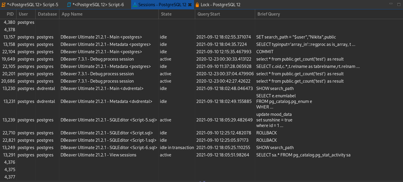 Lock Manager table layout on Linux · Issue #13142 · dbeaver/dbeaver · GitHub