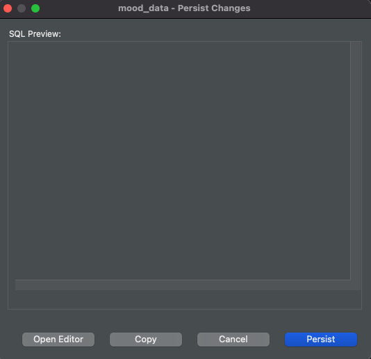 [macOS] The SQL script is cropped in the persist changes dialog · Issue ...