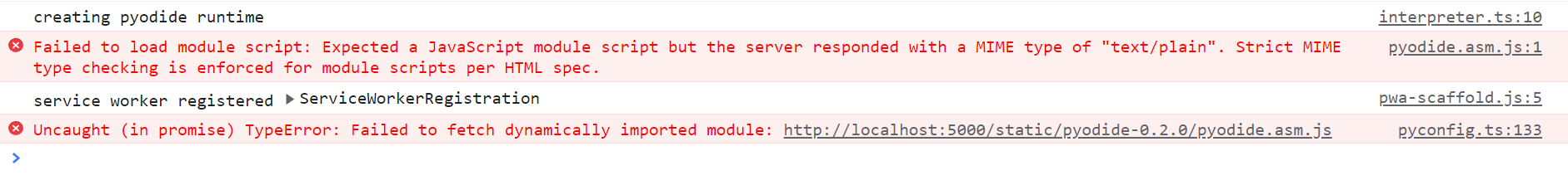 Bug: setting runtime configuration to local pyodide.js occurs an exception · Issue #515 ...