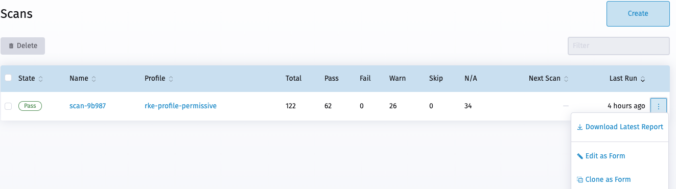v2 CIS scan report shows Download Latest Report · Issue #1895 · rancher ...
