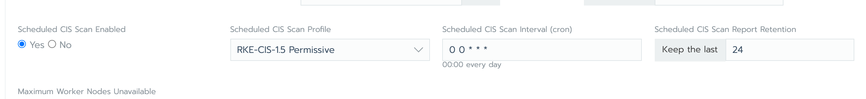 Issues with Retention count while creating a cluster scan · Issue #1956 · rancher/dashboard · GitHub
