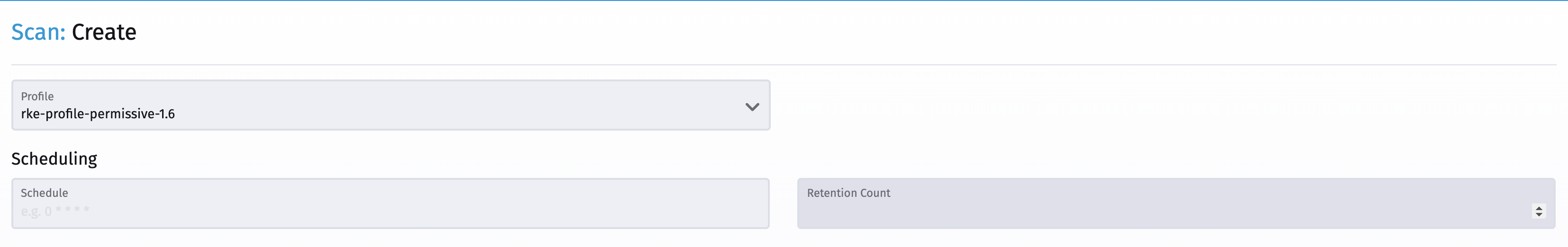 Issues with Retention count while creating a cluster scan · Issue #1956 · rancher/dashboard · GitHub