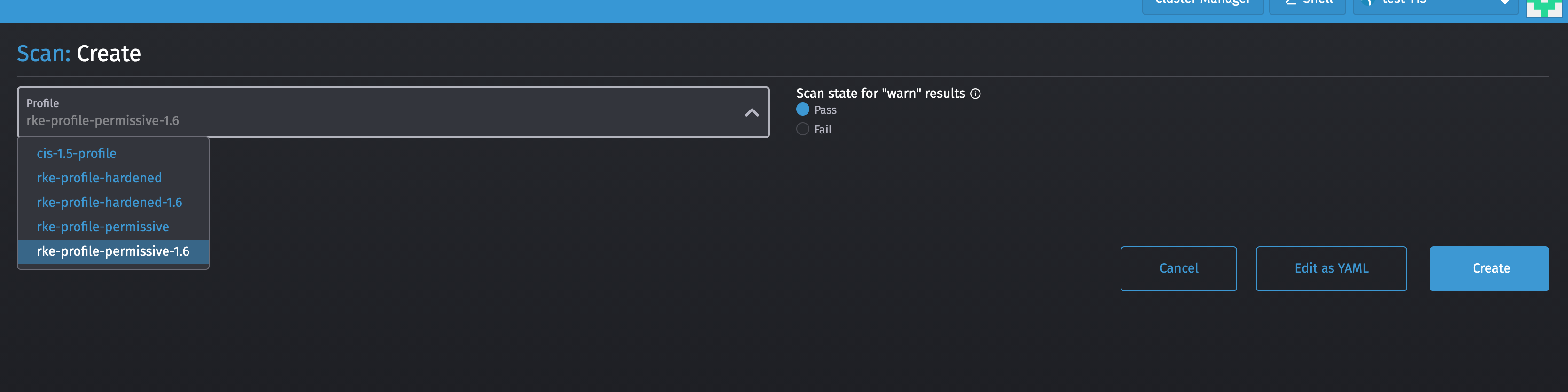 rke-profile-permissive is available for clusters with k8s 1.15 · Issue ...
